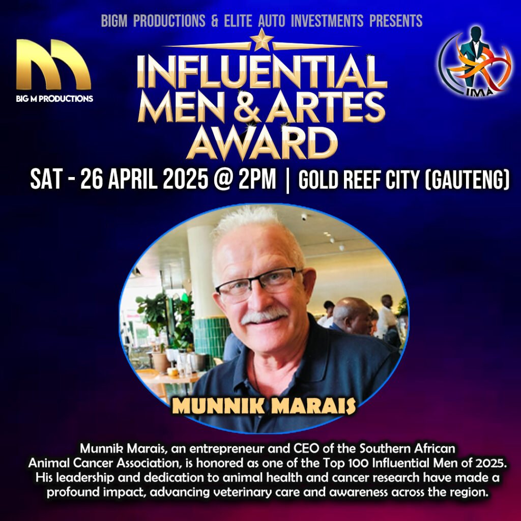 Trailblazer in Animal Health: Munnik Marais Named One of the Top 100 Influential Men of 2025 ...